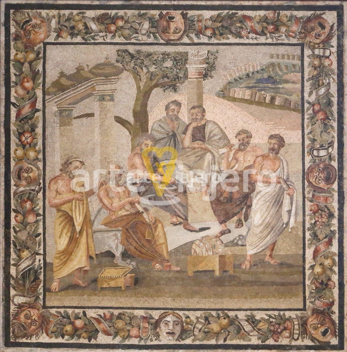 Mosaico de la Academia de Platón - ArteViajero