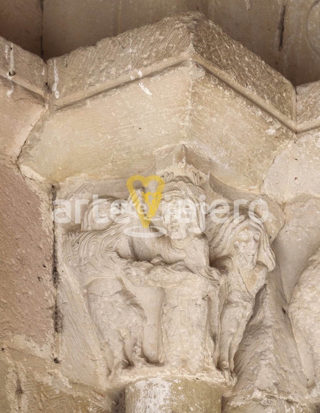 José y la mujer de Putifar: Capitel Románico del S. XII - ArteViajero